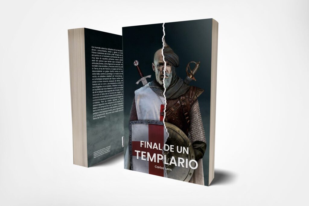 DISEÑO PORTADA LIBRO «FINAL DE UN TEMPLARIO» - Eje Diseño Gráfico
